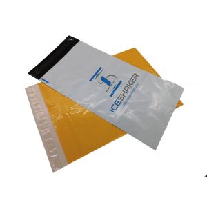 Quality 13.3" x 16.1" 2 Mil Yellow Poly Mailers Shipping Envelopes for sale