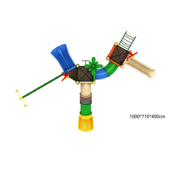 Quality Children Galvanized Steel Pipe Outdoor Playground Slide Anti crack for sale