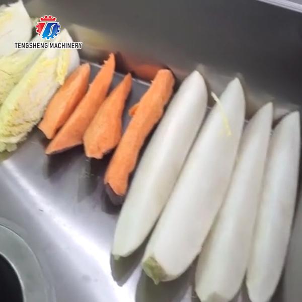Quality 120KG Fruit and vegetable slicing machine eggplant and melon cutting long strip for sale