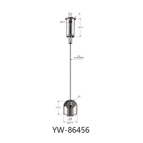 Quality Wine Cabinet Wire Suspension Hanging Kit Wall To Wall YW86455 for sale