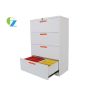china Four Drawer Office Lateral File Cabinets Metal Storage Cabinet 1330mm Height
