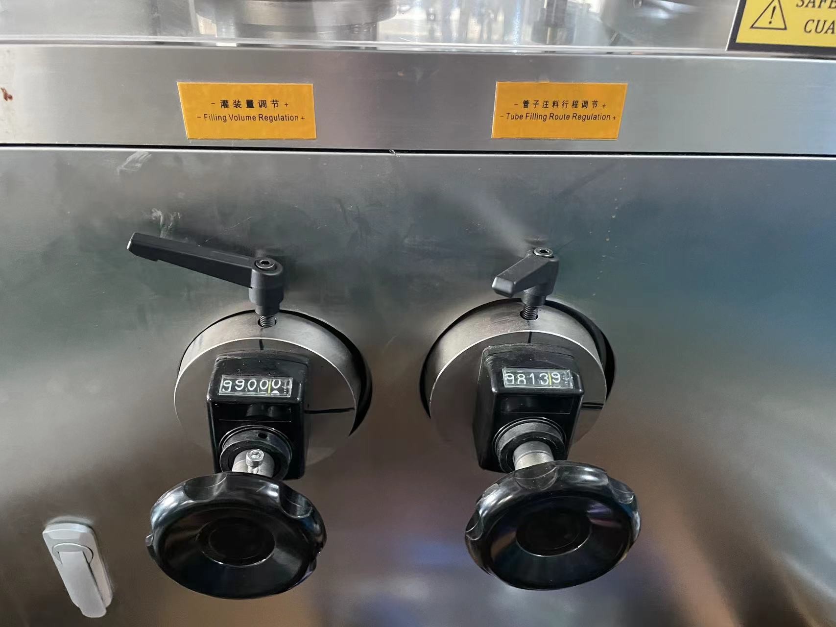 Tube filling machine complete assembly