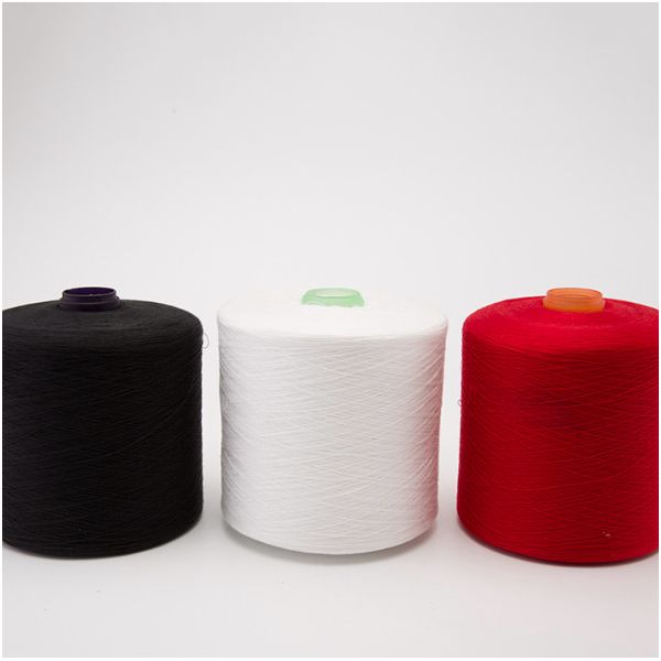 Quality Ring Spun Dyed Polyester Yarn 60 / 2 60 / 3 Low Shrinkage Good Fastness For Sewing for sale