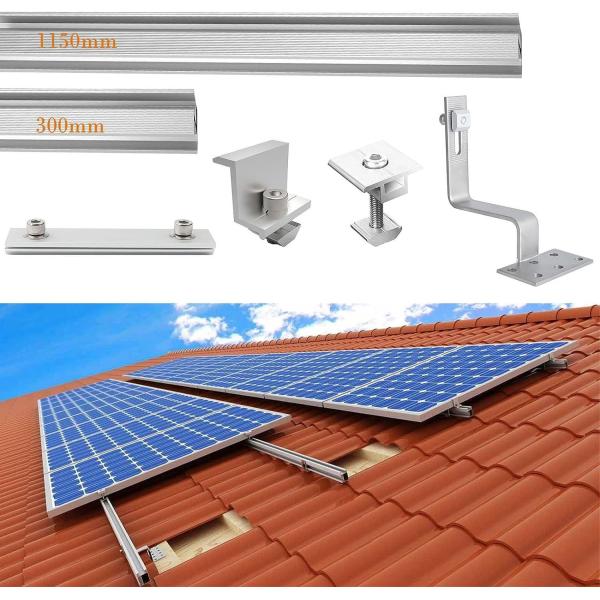 Quality Snow Load 1.4kn/m2 Carbon Steel Solar Panels Mounting Brackets for Quick for sale