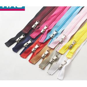 Quality Smooth Nylon Zippers #8 #10 Heavy Duty Open Ended Zip For Garment for sale