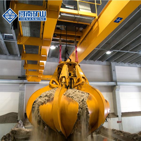 Quality 20m Span 10Ton 20 Ton Qz Overhead Bridge Travelling Crane With Grab Waste Grab for sale
