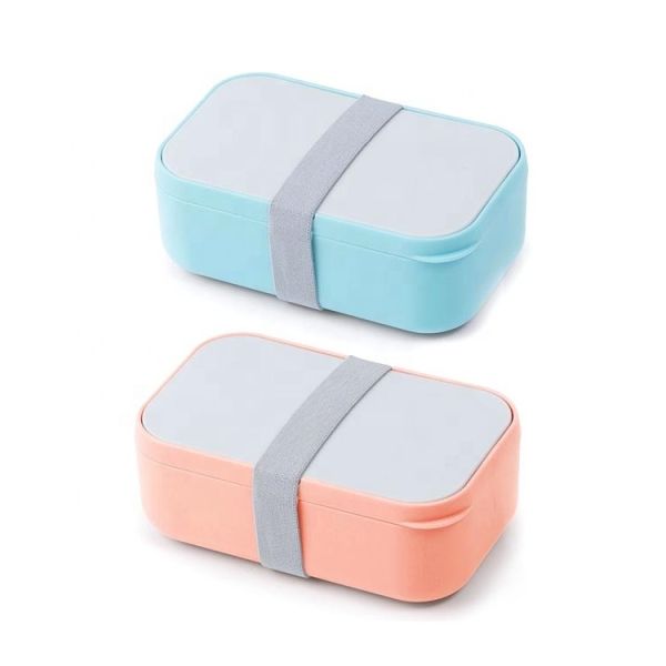 Quality Customer Logo Eco Lunch Box Bottle One Layer 1000ml BPA Free with Elastic Nylon for sale