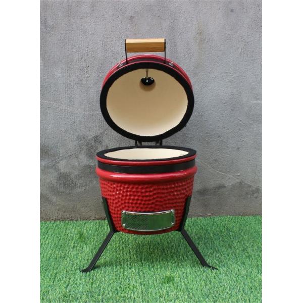 Quality Kitchenware 13 Inch Ceramic Barbecue Grill Outdoor Red for sale