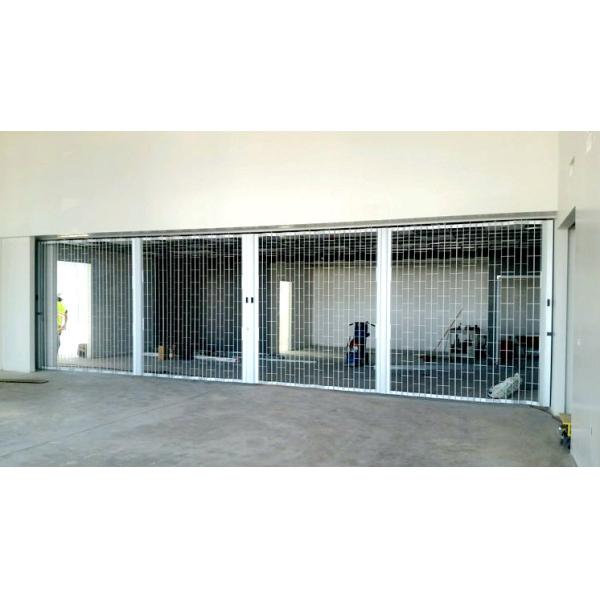 Quality Lateral Automatic Sliding Security Shutters Motorized Stainless Steel Grille for sale