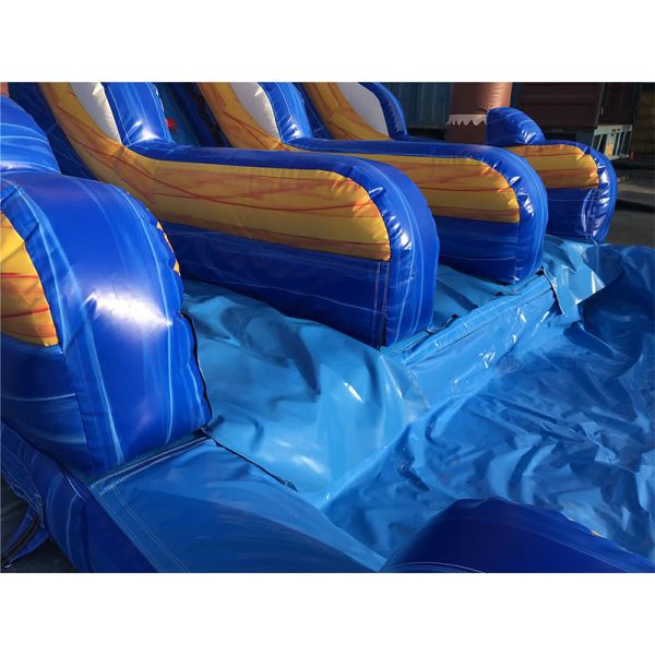 Quality Customized Size Commercial PVC Water Slide Inflatable with Pool and Removable for sale