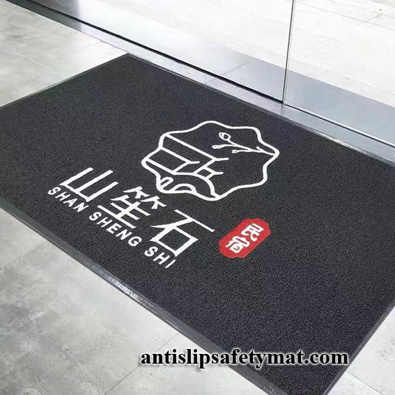 Quality PVC Loop Flooring 12mm Commercial Entrance Mats With Logo for sale
