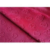 Quality Velboa Embossed Knitting Polyester Brushed Fabric for sale