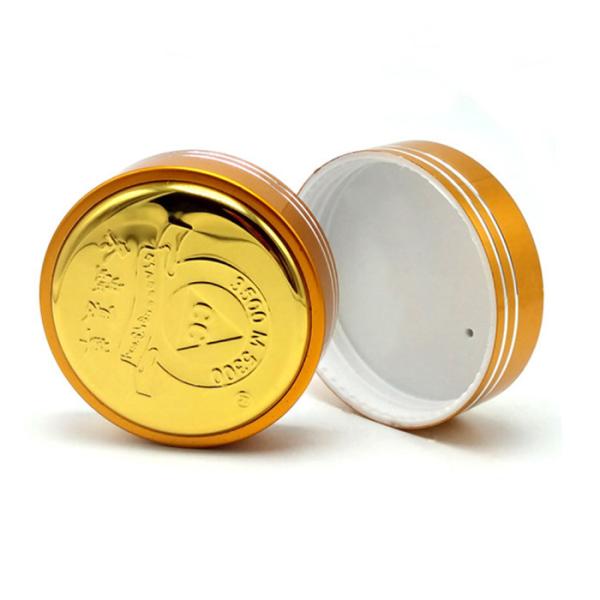 Quality Dome Custom Plastic Caps Screw Cosmetic Cream Jar Cap 53mmx14mm for sale