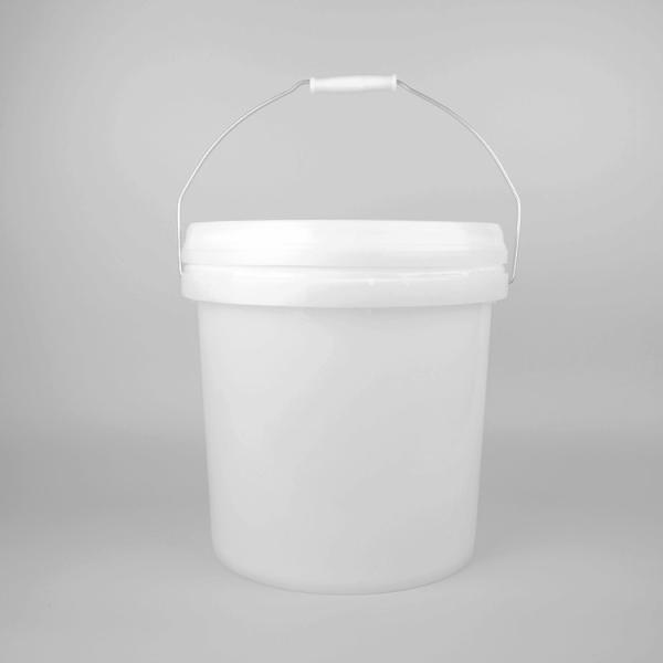 Quality 15L Plastic Paint Bucket with Lid and Handle for sale