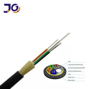 Quality 48 Core SM G652D Single Sheath ADSS Fiber Optic Cable for sale