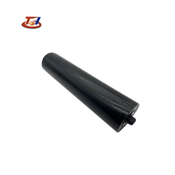 Quality Impact Resistant HDPE Pipe Idler Polymer Roller Belt Conveyor Troughing Roller for sale