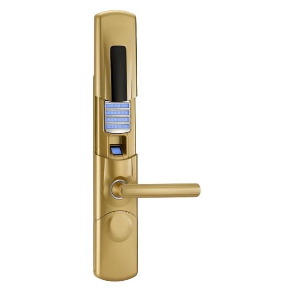 Quality Residential Fingerprint Door Locks Access Control With Mechanical Key for sale