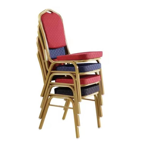 Quality Hotel Furniture Stackable Metal Chairs For Banquet Restaurant And Home Dining Area for sale