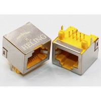 Quality PCB Mount RJ45 8P8C Modular Connector Tab Up Latch Direction For LAN Network for sale