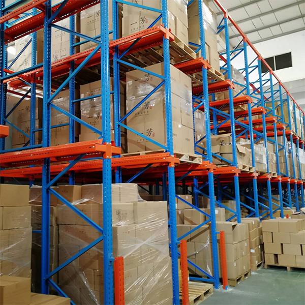 Quality 3-5 Levels Steel Drive In Pallet Racking 1500kg/Pallet Industrial Storage Racking for sale