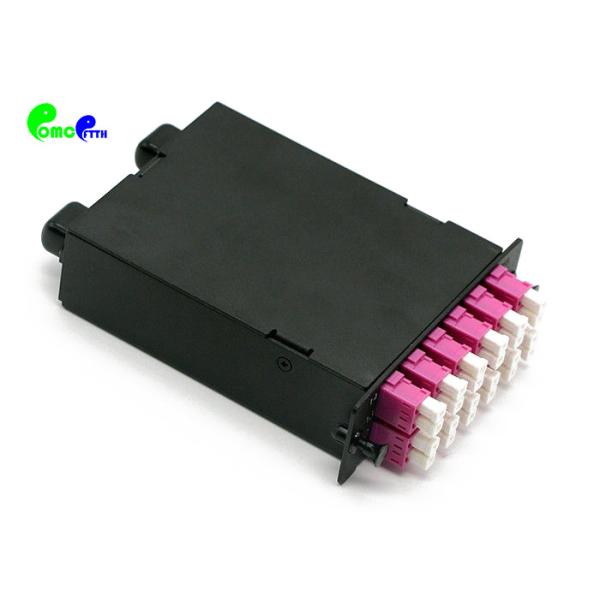 Quality OM4 1U 4 Slots Patch Panel MPO MTP Cassette Desgined Low Insertion Loss For 10G for sale