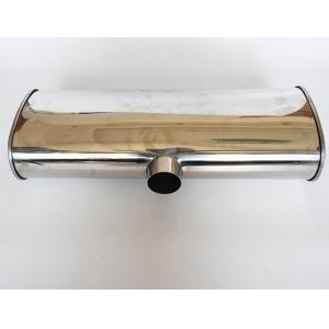 Quality Weld On Install 2.5 Inch SS304 Car Flow Sound Muffler for sale