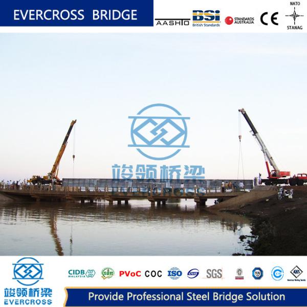 Quality Prefabricated Steel Girder Type Bridge Heavy Capacity With Composite Deck for sale