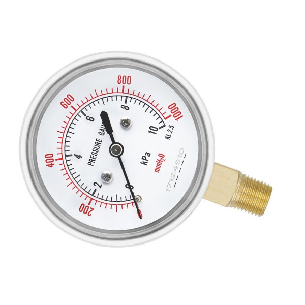 Quality 2.5 inch diaphragm micro air pressure manometer with 16KPa outlet pressure gauge made for sale