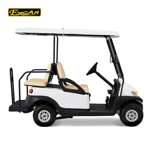 Quality 48V lithium Battery Powered Electric Golf Car EXCAR A1S2+2 White for sale