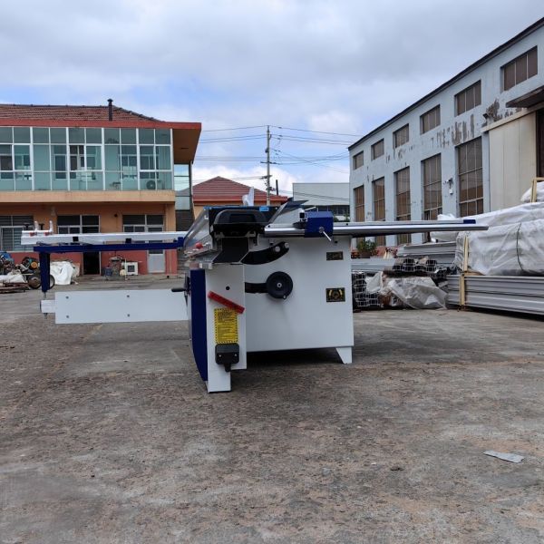 Quality Max.Cutting Height at 90° mm 100mm automatic sliding table panel saw blue ripped saw for sale