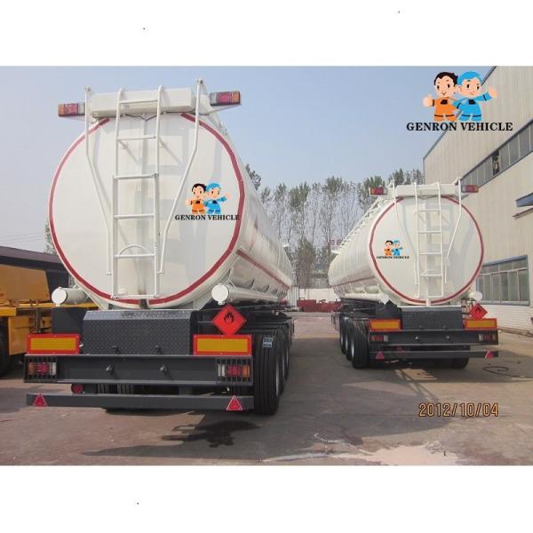 Quality High Pressure 12 Tires ISO CCC Q235 40KL Oil Tank Trailer for sale