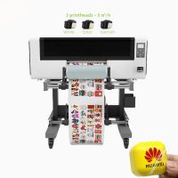 Quality UV DTF Printer Roll Laminator A3 Printing Machine Stickers Printer TX800 Three Heads Roll To Roll Inkjet Printer for sale