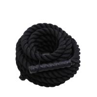 Quality 38mm 50mm Gym Fitness Accessories Black Fitness Battle Rope for sale