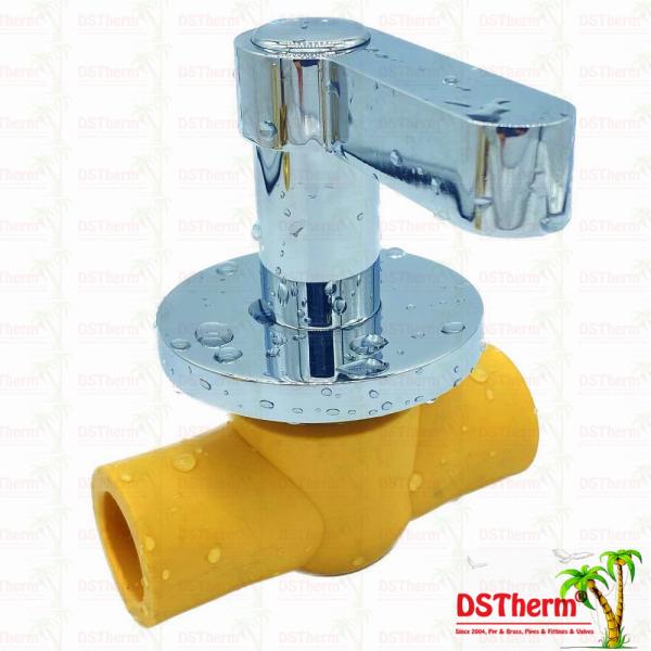 Quality Luxurious Ppr Ball Valve Chrome Plated Handle PPR Ball Valve Brass Ball Valve PN25 High Pressure 20mm 25mm 32mm for sale