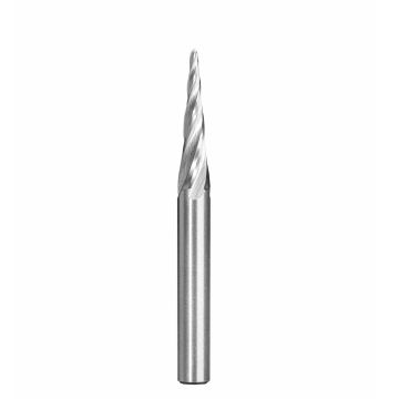 Quality Four Flute M2 HSS Router Bit TiN ZrN 3D Carving Bits For Aluminum And Plastic for sale