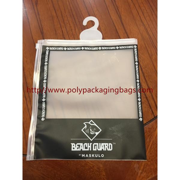 Quality Promotion Industrial Poly Bags With Hangers For Underwear , Clothes for sale