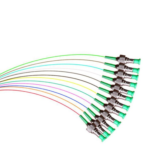 Quality 12 Cores Fiber Optic Pigtail Sc LC Sm APC Om3 Om4 Color Coded Multimode Fiber Pigtail for sale