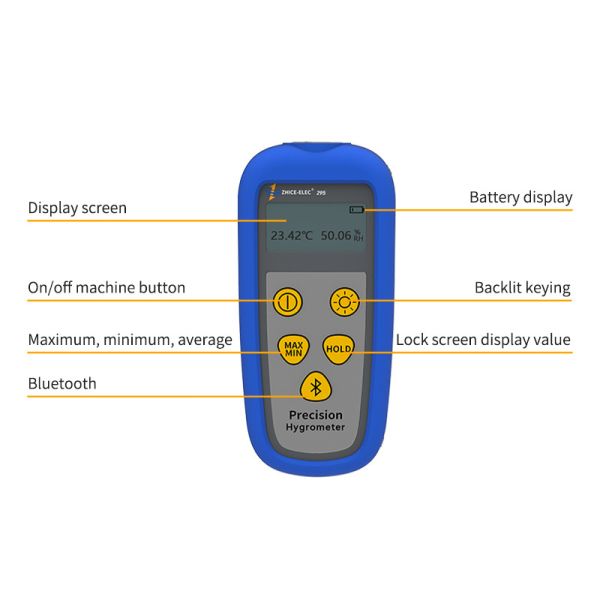 Quality Temperature Humidity Meter High Precision Recorder-duct Controller for Climate for sale