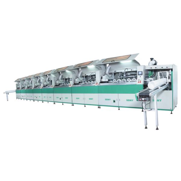 Quality 8 Stations 2000pcs/Hr Fully Automatic Screen Printing Machine 600x250mm for sale