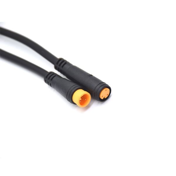 Quality Waterproof M8 3Pin Electric Bicycle Brake Cable Wire IP65 For E-Bike LED Lighting for sale