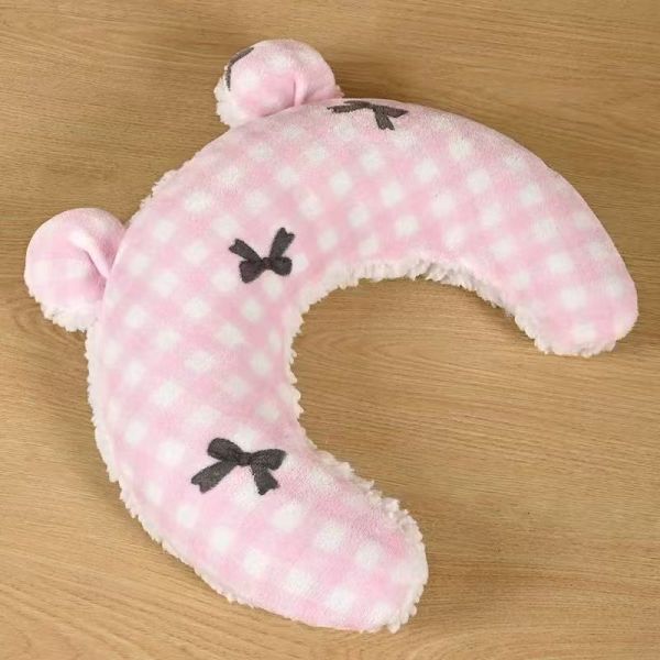 Quality Moon-Shaped Plush Pet Pillow - Cushiony Dog & Cat Bed for Small Pets, Thick for sale
