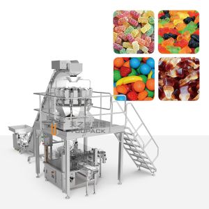 Quality Snacks and Crispy Products Multihead Weigher Can Filling Machine Turnkey Food for sale