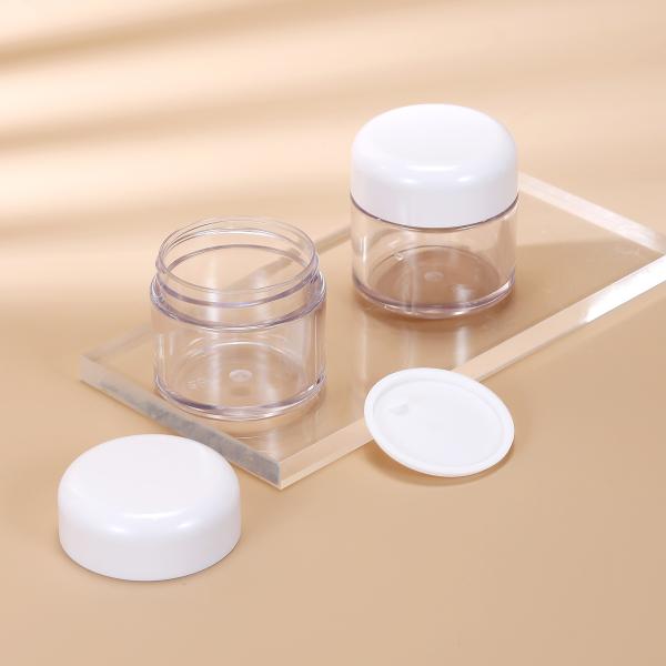 Quality White PET Small Cream Jar Eco Friendly And Sustainable ISO9001 for sale