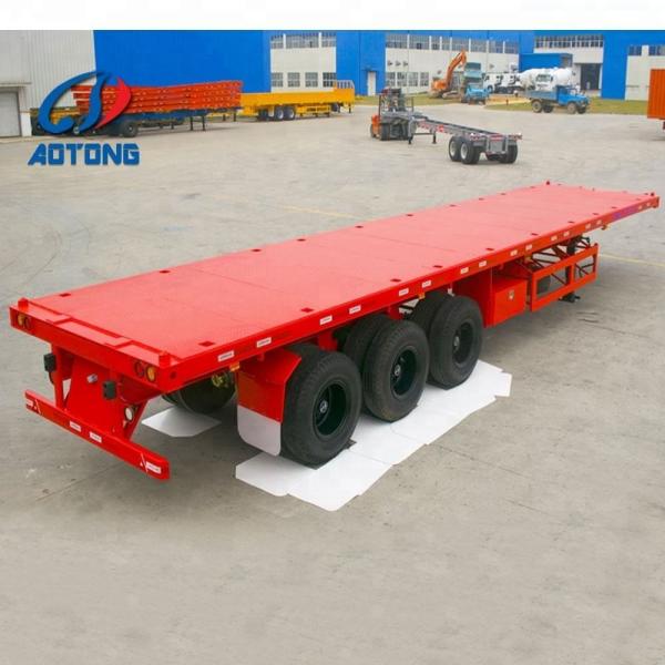 Quality Fuwa BPW Optional Flatbed Semi Trailer for Versatile and Flexible Cargo for sale