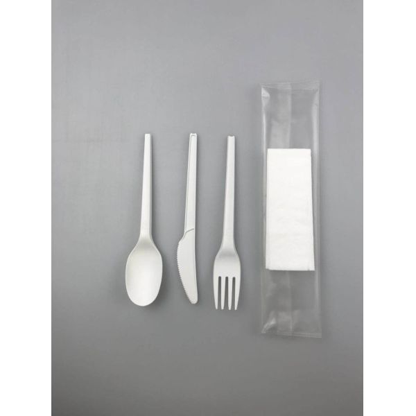 Quality Disposable Spoon Fork Knife Set Biodegradable Option for Catering and Buffet for sale