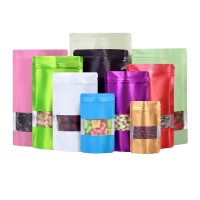 Quality Custom Print Window Pouch Standup Ziplock Bag Resealable Moisture Proof for sale
