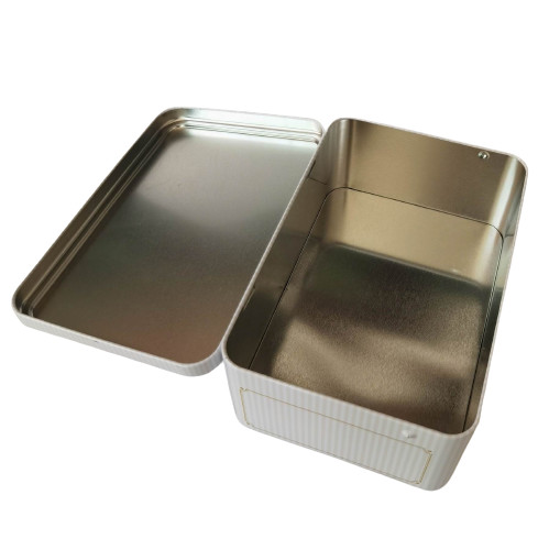 Quality Vintage Decorative Biscuit Tin Can Box Medium Rectangular Food Grade for sale