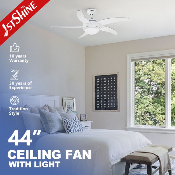 Quality 35w Modern LED Ceiling Fan 44 Inch DC Motor Energy Saving Silent for sale