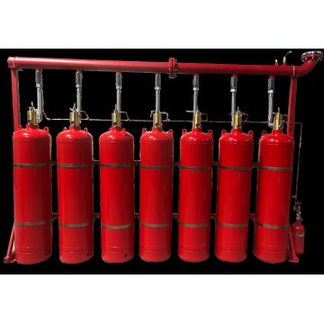 Quality Red HFC 227EA Gas FM200 Fire Automatic Suppression Pipe System With Electric for sale