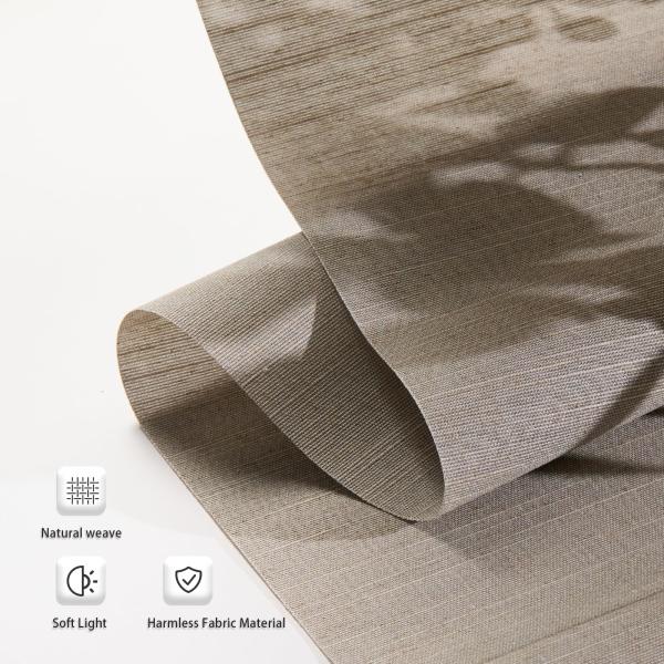 Quality Venetian 100% Polyester Roller Blinds Fabric Solar Shades For Home Sunshade for sale